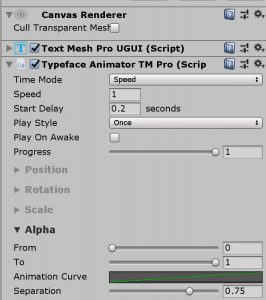 【Unity】 TypefaceAnimator を TextMeshProUGUI に対応する – KAZUPON研究室