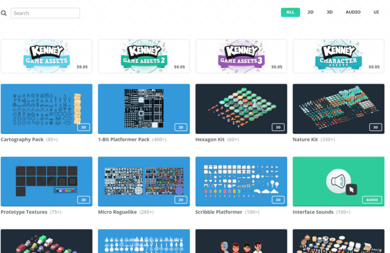 【Defold】素材配布サイト「Kenney Free Game Assets」がすごい！ – KAZUPON研究室