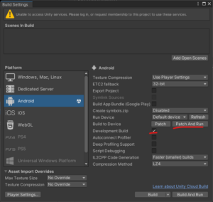 【unity】Android 実機確認の反復作業を少しでも早める – KAZUPON研究室